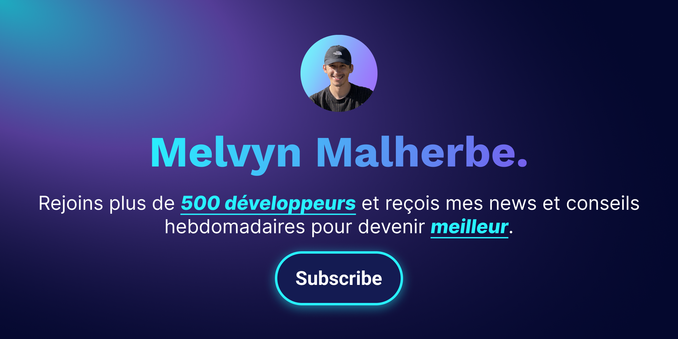 Melvyn Malherbe • Développeur